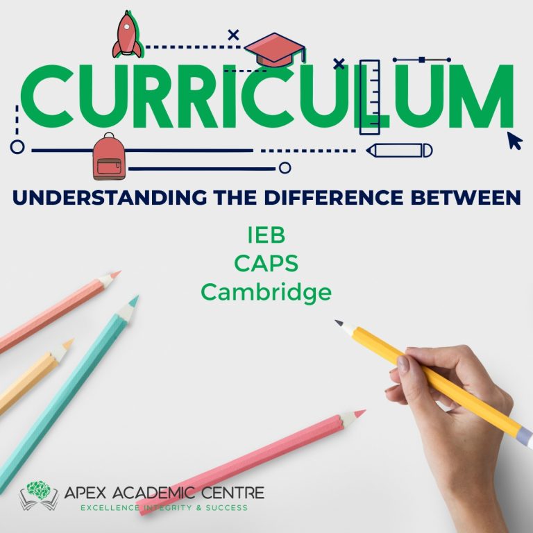 Difference between IEB, CAPS, and Cambridge Curriculum - Apex Academic ...